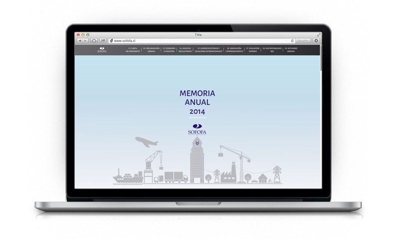 Memoria Anual Digital Sofofa 2014 | Elizabeth Vargas Barham. Diseñadora en Comunicación Visual
