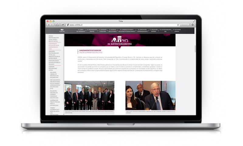 Memoria Anual Digital Sofofa 2014 | Elizabeth Vargas Barham. Diseñadora en Comunicación Visual